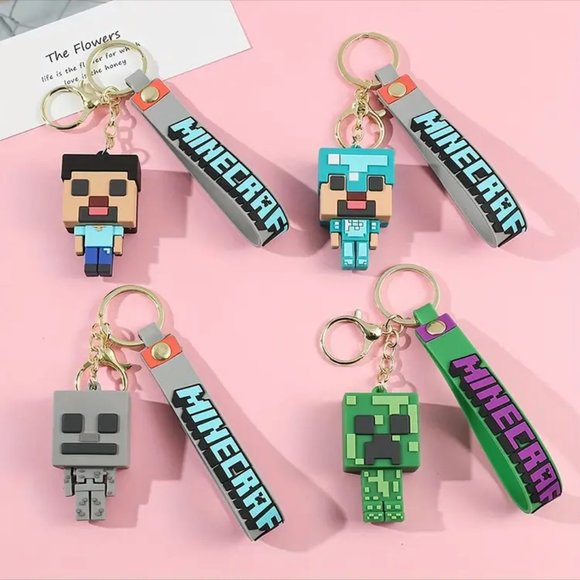 Other | Minecraft 3d Pvc Keychain Minecraft Characters You Choose ...